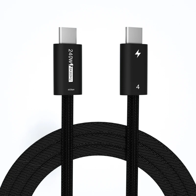 2024 Thunderbolt 4 USB 4.0 Cable - 8k@60hz, PD240W Charging