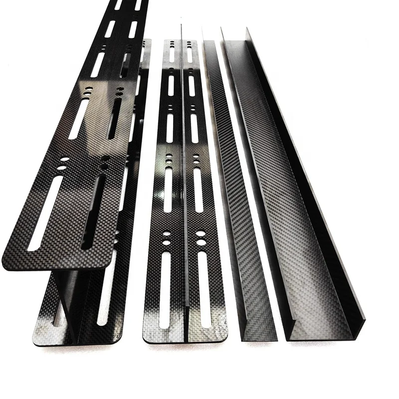 Custom Carbon Fiber L Shape Tube High Strength 3k Matte Twill Carbon ...