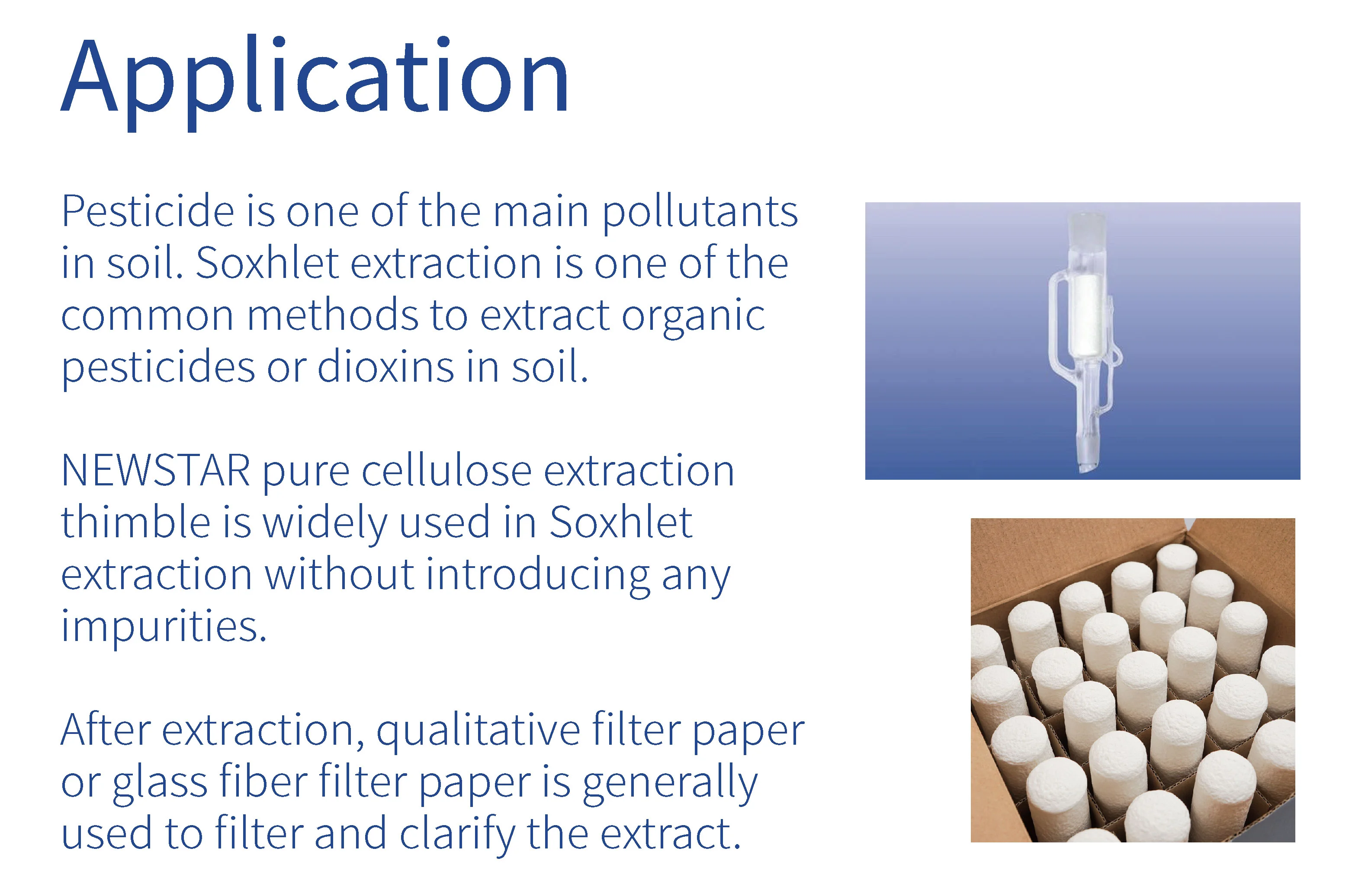 WEIAI Environmental Monitoring Soxhlet Fat Extractor Thimbles