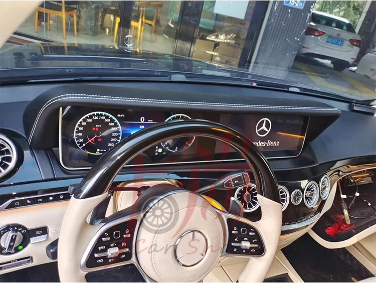 Benzz S-Class W221 W222 Full LCD Dual Connected Panoramic Large Screen ...