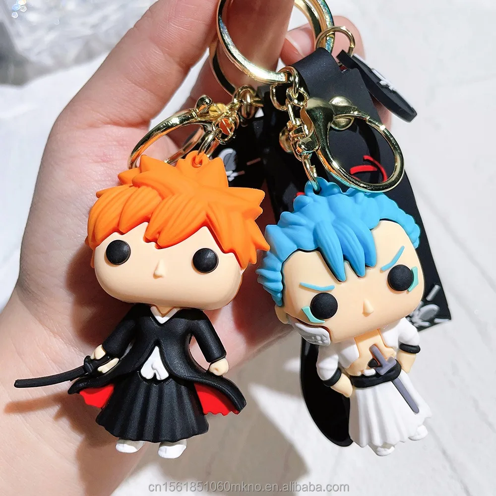 Wholesale New 3d Pvc Cartoon Japanese Anime Keychain Design Key ...