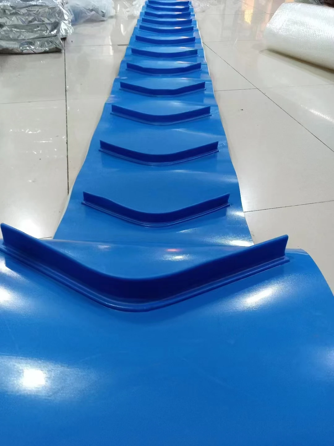 Food Grade PVC PU Smooth Flat Cleats Conveyor Belt Green Black White ...