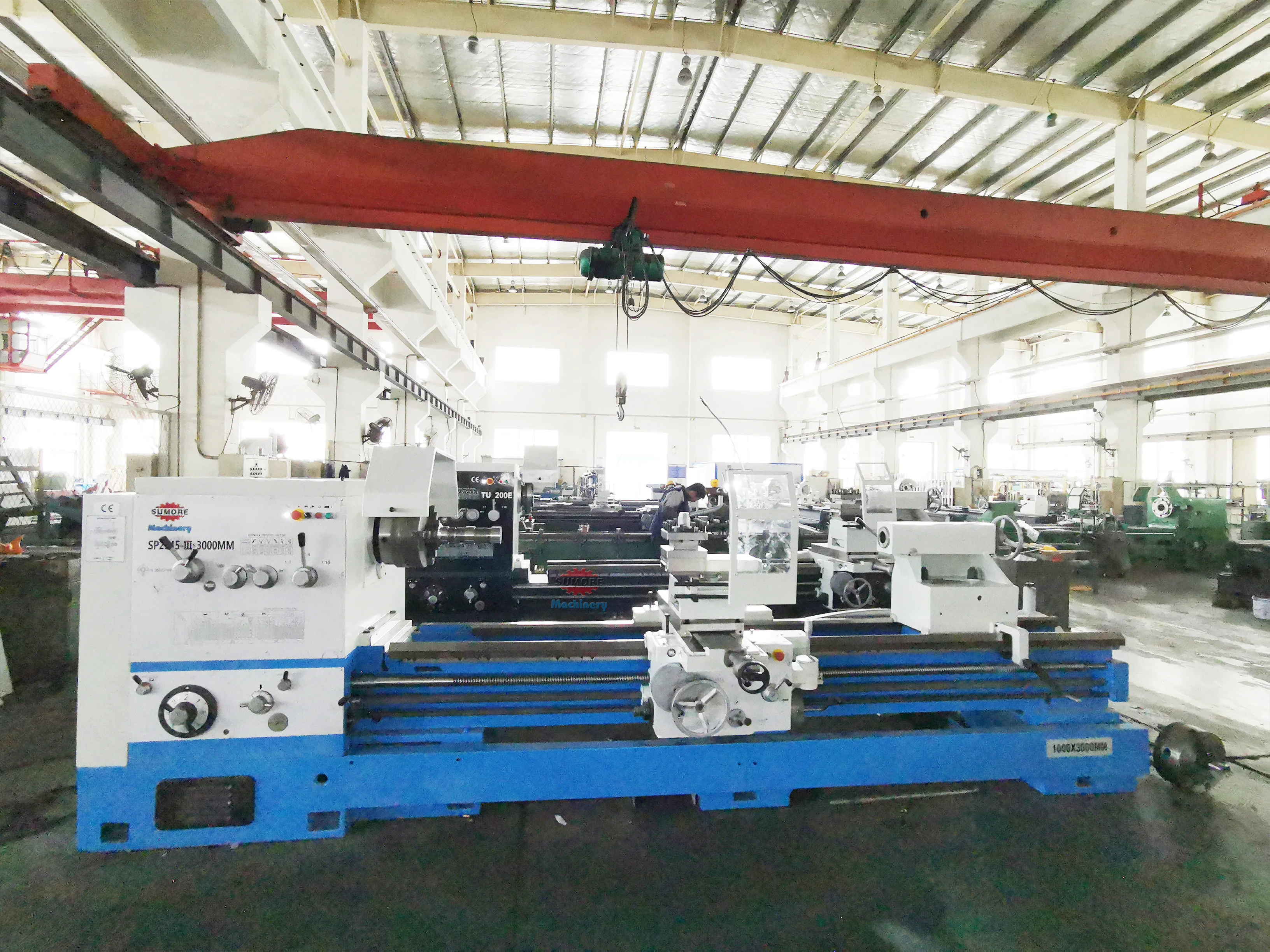 High Rigidity Cw62100e Heavy Duty Lathe Machine 3000mm Big Size Lathe ...
