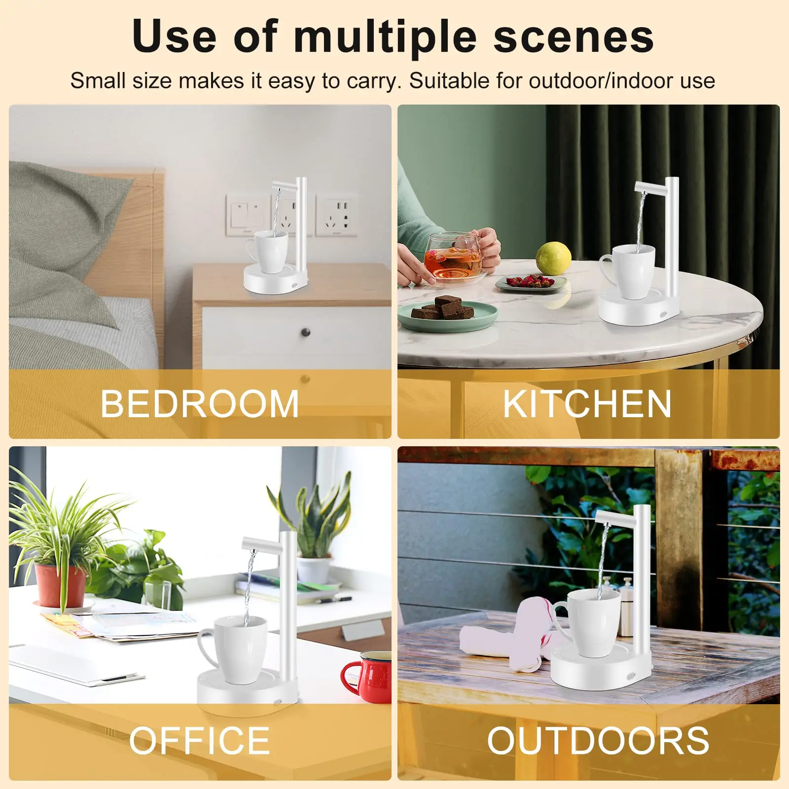 2023 Desk Smart Table Water Dispenser Portable Smart Table Water Bottle ...