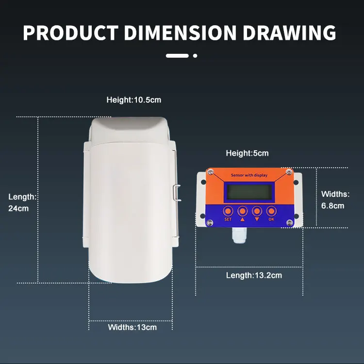 Rs485 Modbus Snow Depth Sensor Automatic Heating Laser Snow Depth Sensor For Meteorological ...