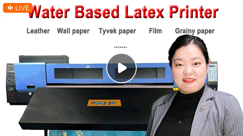 Hongjet Water Based Latex Printing Solutions Product Show Stream 2023 - Alibaba.com