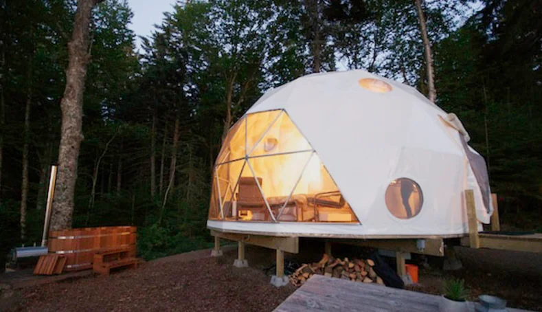 Domo House Prefab Dome House Winter Tent With Stove Bathroom Geodesic ...