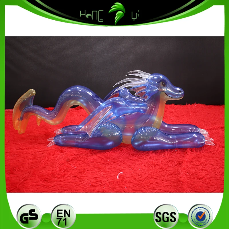 Hongyi Toy Custom Inflatable Bouncy Transparent Riding Dragon to Enjoy ...
