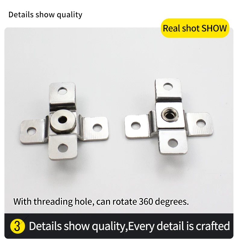 Stainless Steel Silver Fixed Torque Hinge With Threading Hole For Lcd ...