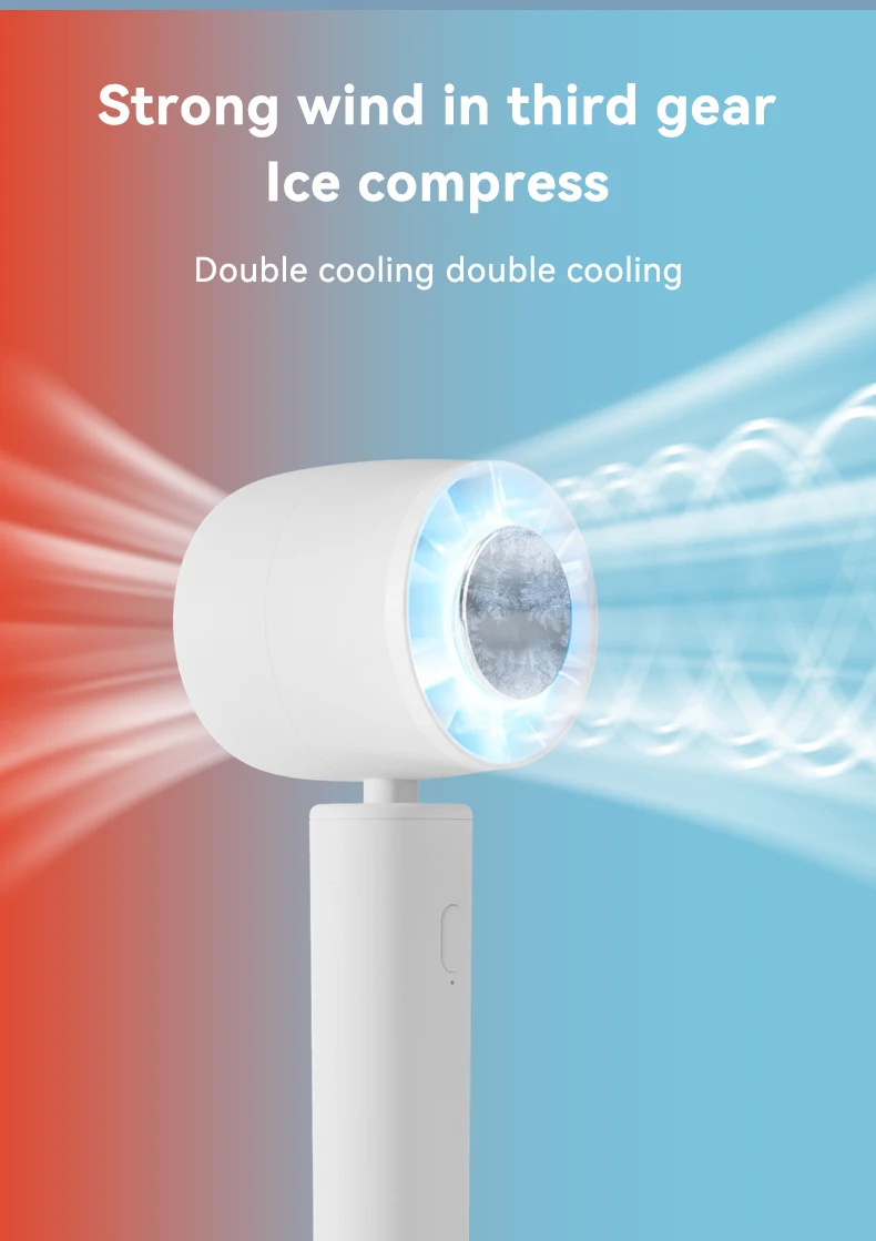 Ice Cooling Mini Portable Fan - High Speed Handheld Fan
