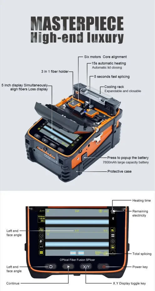 Ai-9 Fiber Optical Splicing Machine for Ftth Network Ai-9 Optical Fiber ...