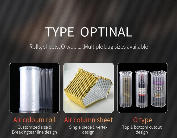 Transparent Air Inflatable Glass Bottles Packaging Bags - Buy Air ...