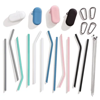 Folding Silicone Boba Straw Reusable Bubble Tea Wholesales ...