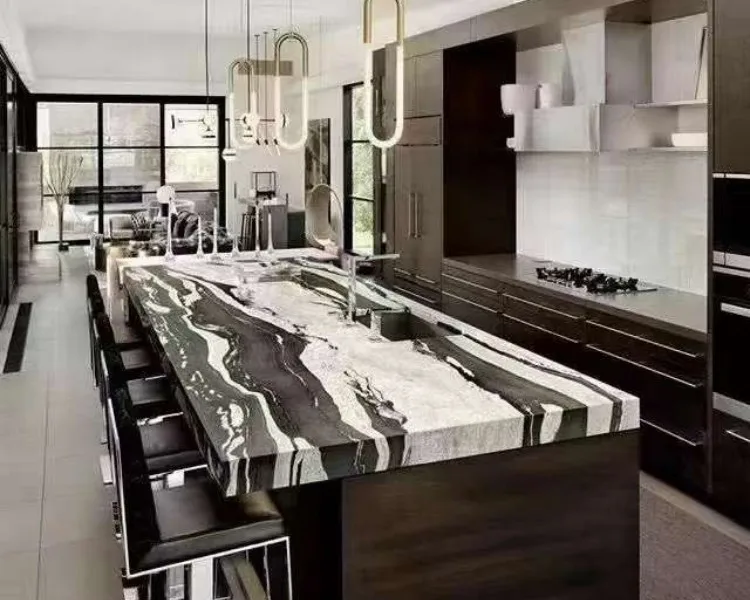 Panda White Quartzite - Elegant Marble for Living Spaces