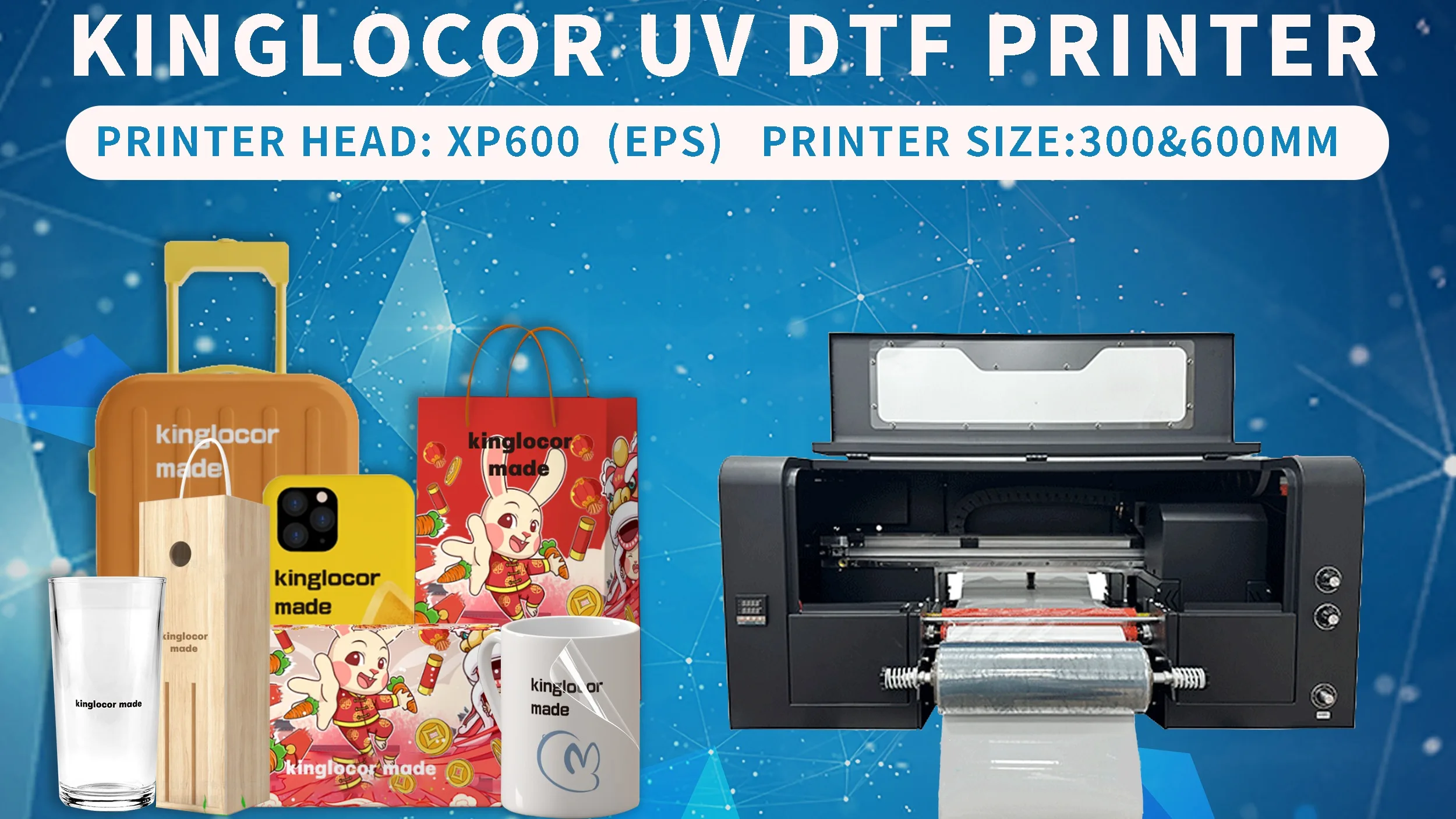 Direct To Film Uv Dtf Xp600 Two Print Head Uv Sticker Printer Machine ...