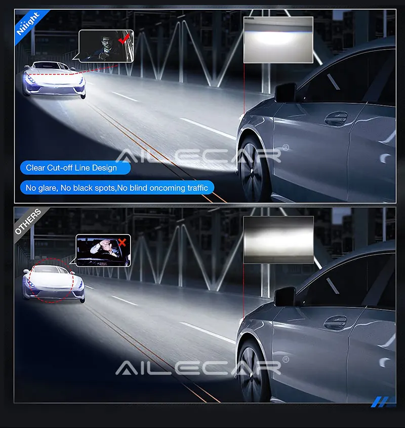 Non Destructive 76w Matrix Bi Led Laser Projector Lens Flyeagle 5500k ...