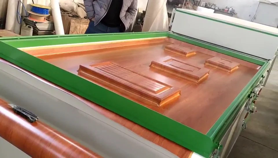 Hydraulic Hot Cold Veneer Press Machine Presse Huile Thermofoil Vacuum ...