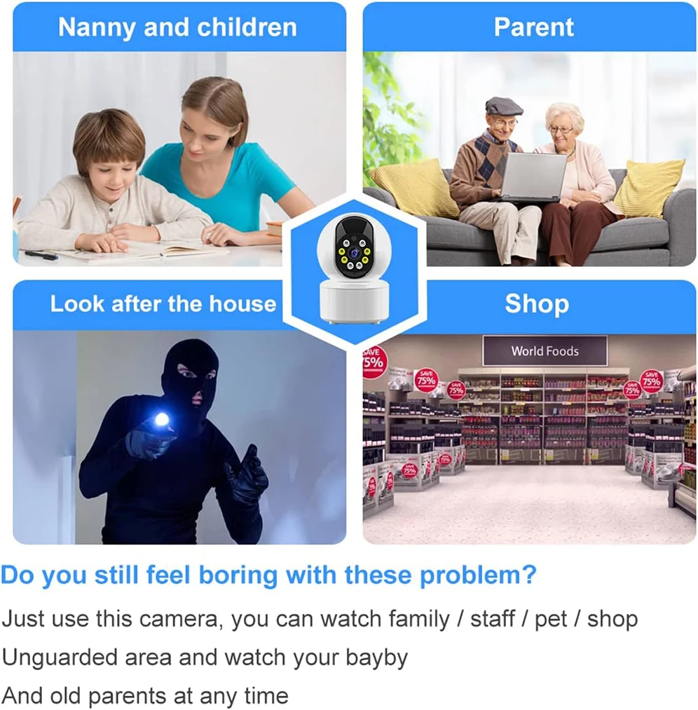 Besnt Two Way Voice Intercom IR Distance 10m 1080p Security Camera
