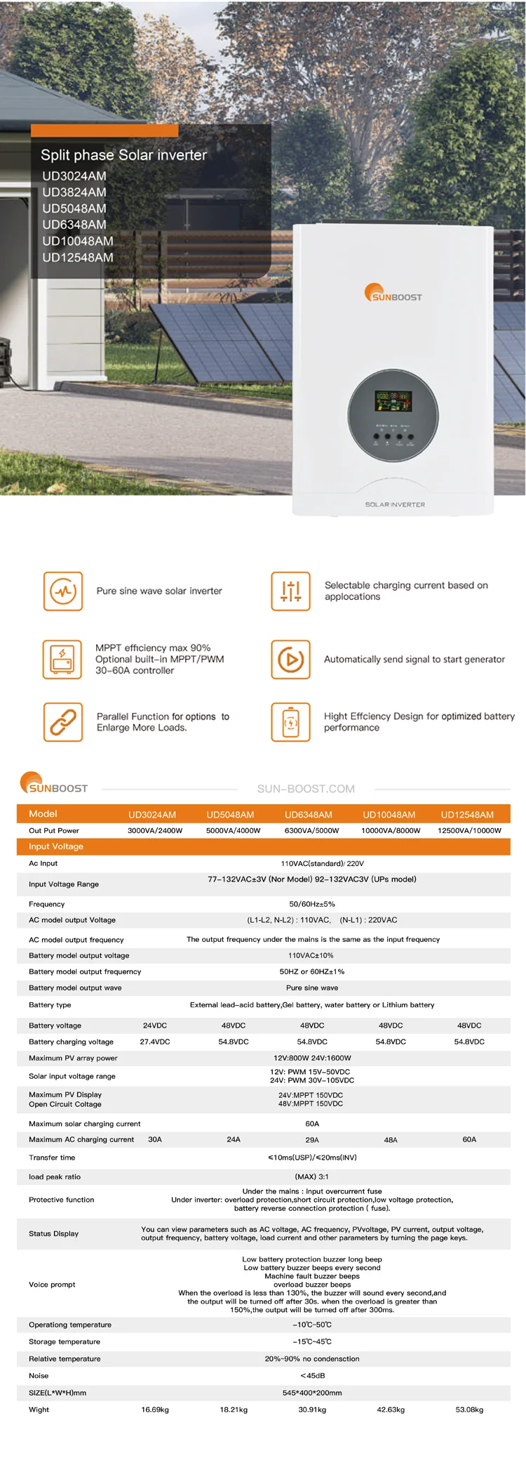 Sunboost Hybrid Inverter - Efficient Solar Power Solutions