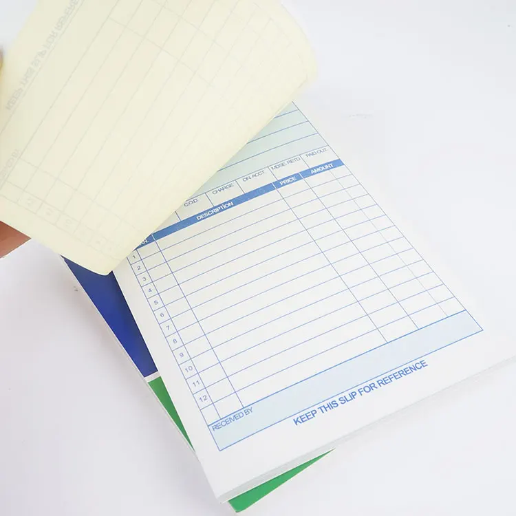 Custom Printable Order Receipt Invoice Carbonless Copy Paper Ordering ...