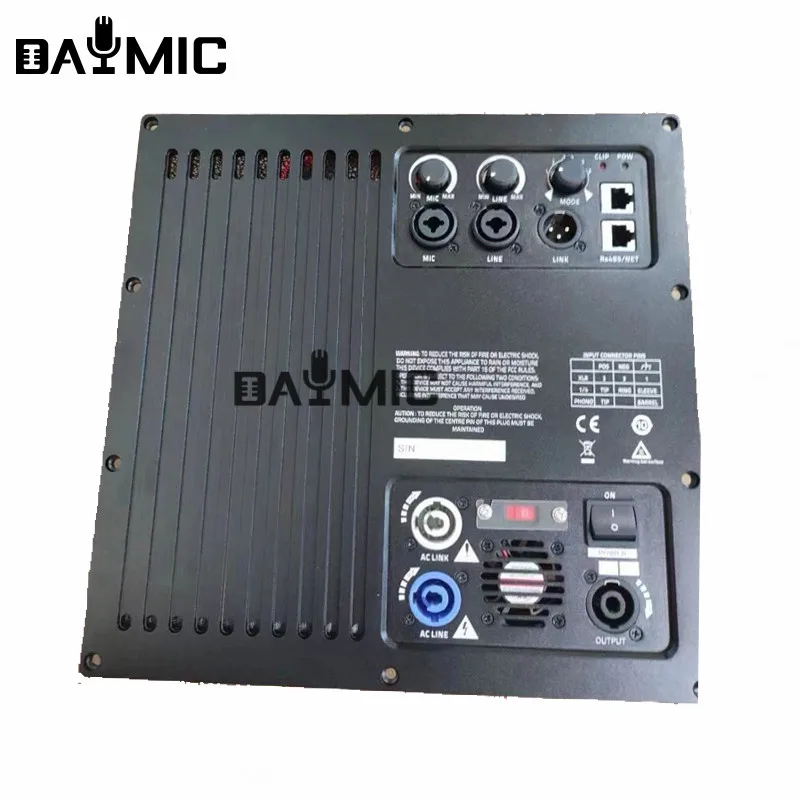 3 Way 2*400w 1200w 8ohm Dsp Class D Active Amplifier Module For Speaker Full Frequency Bass ...