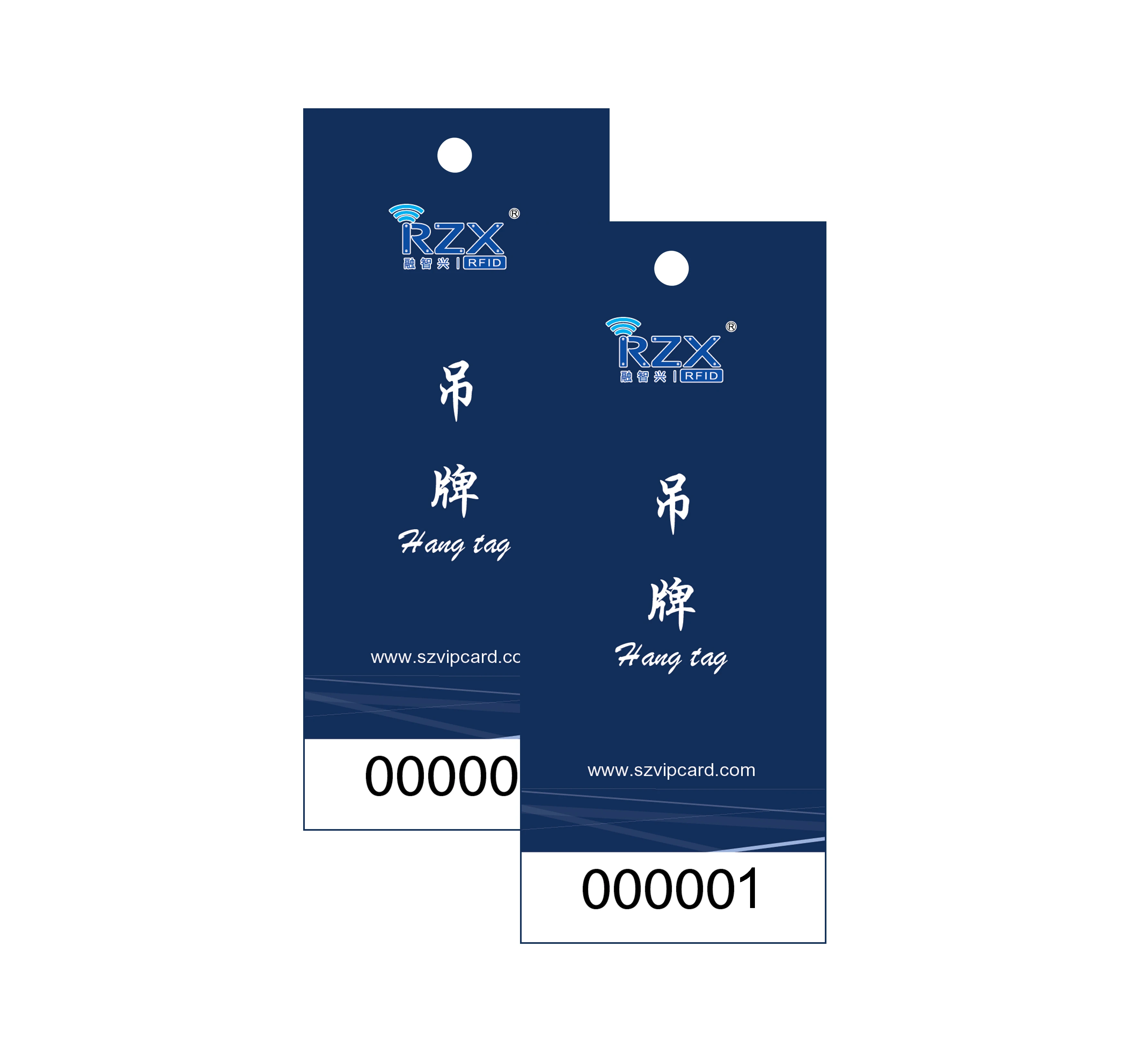 Custom Rfid Hang Tag Label 860-960mhz Clothing Rfid Hangtag Uhf Paper ...