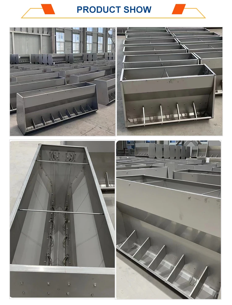 Double Automatic Pig Feeder Trough - Durable & Efficient