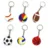 Football Baseball Basketball Volleyball Beach Ball Rugby Key Chain ...