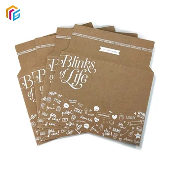 Eco Custom Clothing Packaging Large Paper Rigid Envelopes Expandable ...