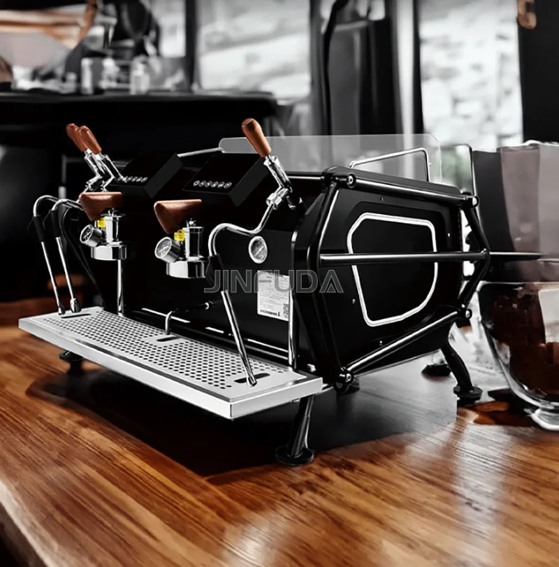Commercial Restaurant Coffee Shop Double Head Coffee Machine Automatic ...