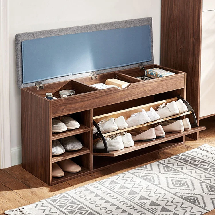 Luxury Modern Wooden Shoe Rack Cabinet Living Room Furniture Shoe ...