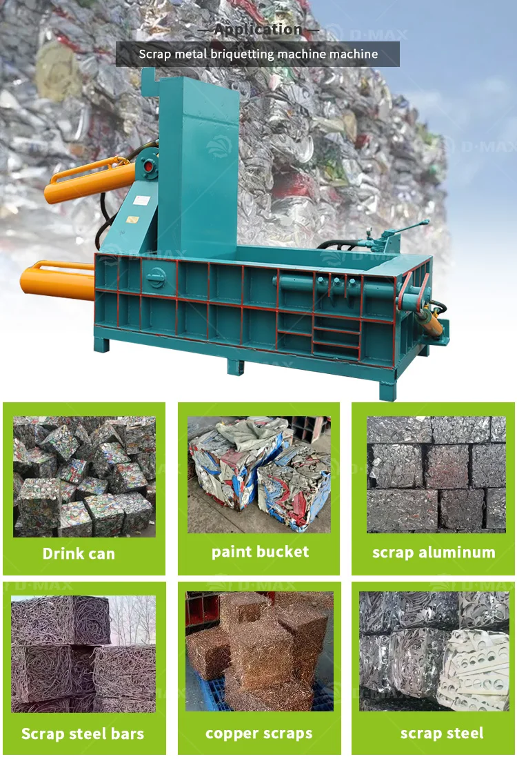 Good Feedback Hydraulic Scrap Metal Baler Hydraulic Metal Bale Scrap ...