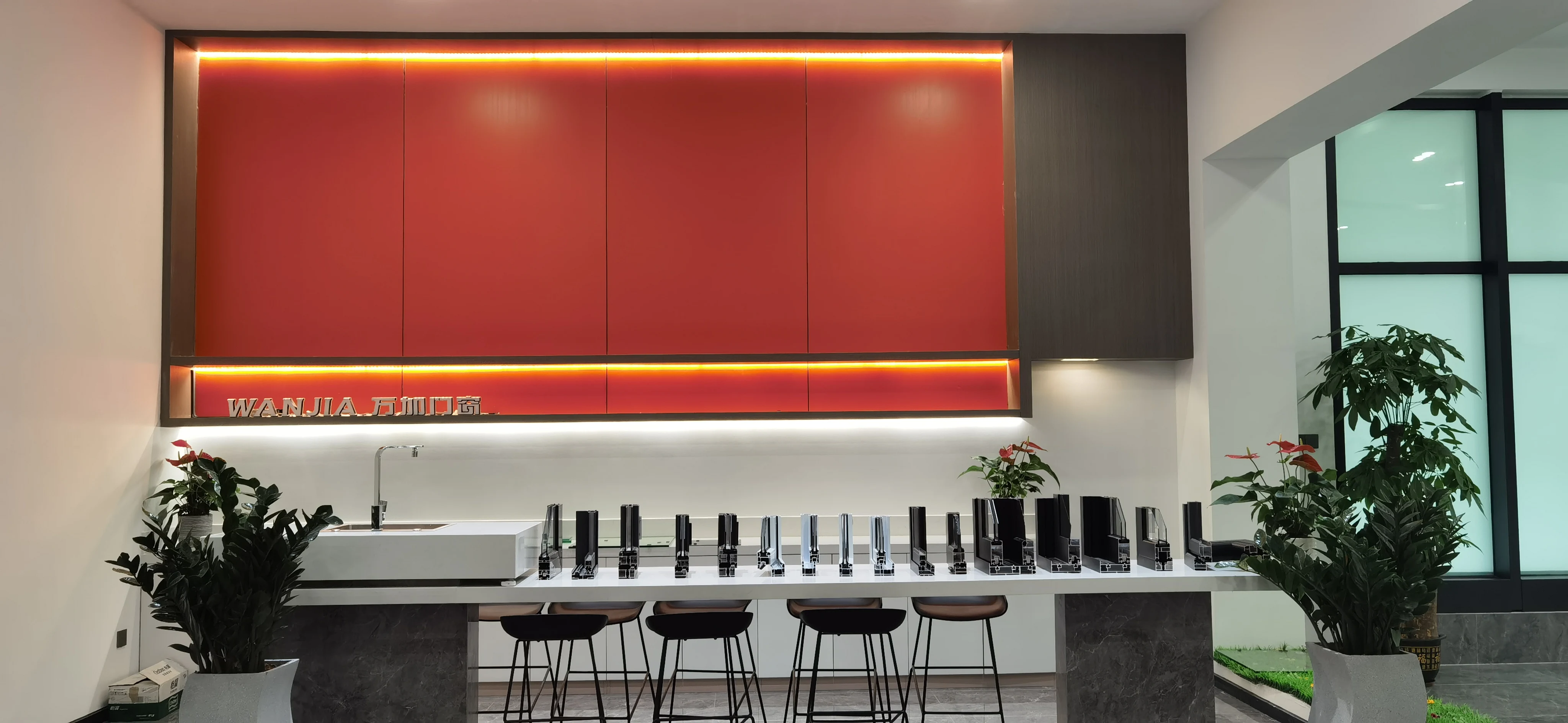 Commercial Double Glazed Aluminum Glass Sliding Windows