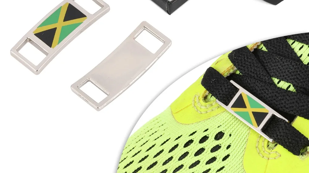 Irun Custom Sneaker Accessories Set Custom Logo Shoe Lace Metal Charm ...