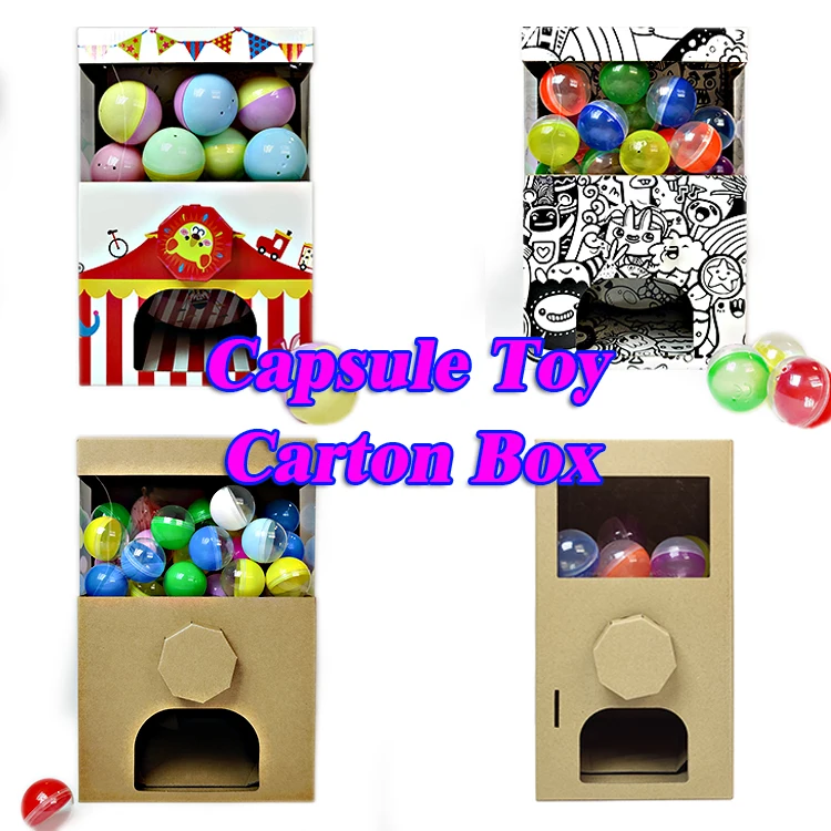 Custom Printing Paper Packaging Capsule Toy Surprise Egg