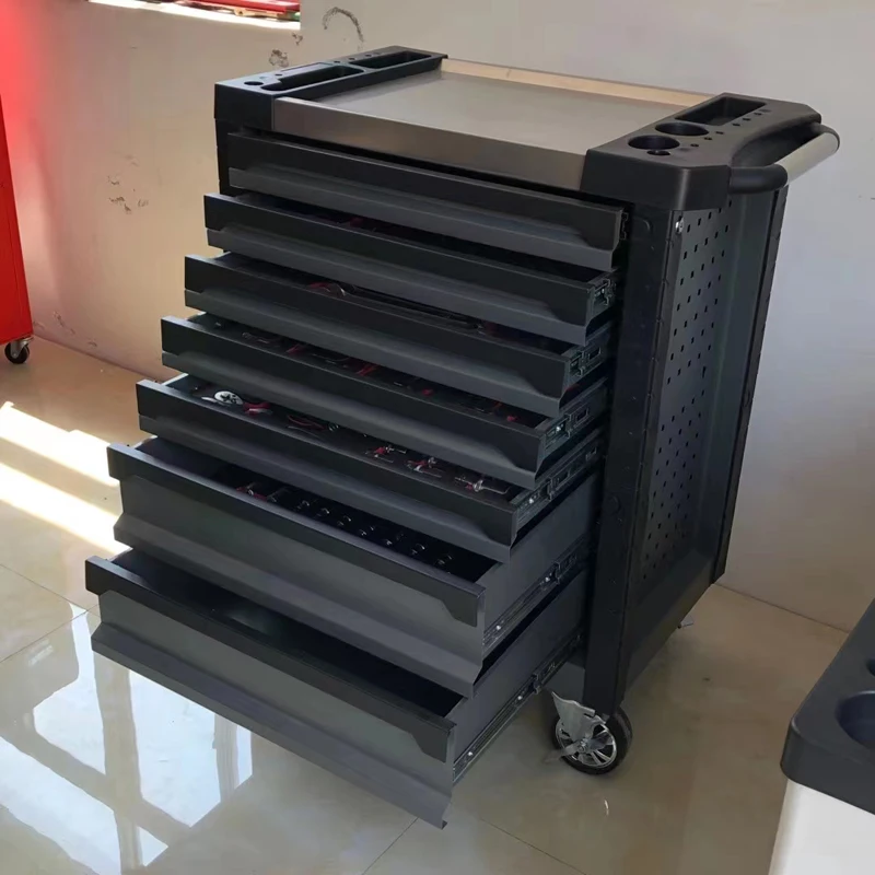 Metal Tool Trolley with 7 Drawers - Durable & Customizable