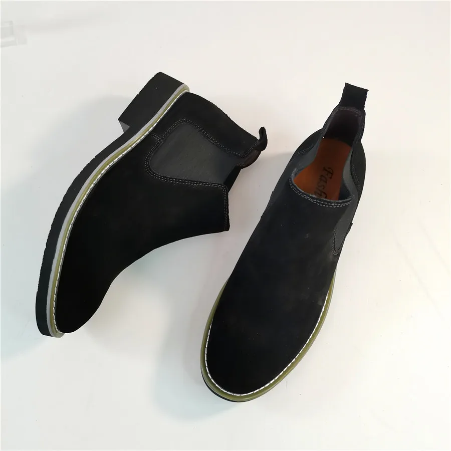 PDEP Men's Boots Middle Cut Men's tide Middle Cut Shoes Short Chelsea ...