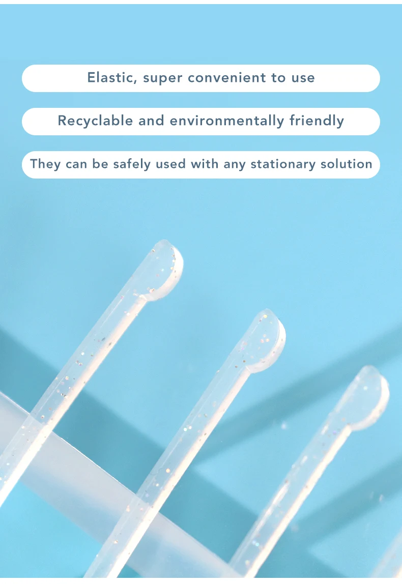 Soft Flashing Lash Lift Silicone Ribbon Transparent Lash Covers ...