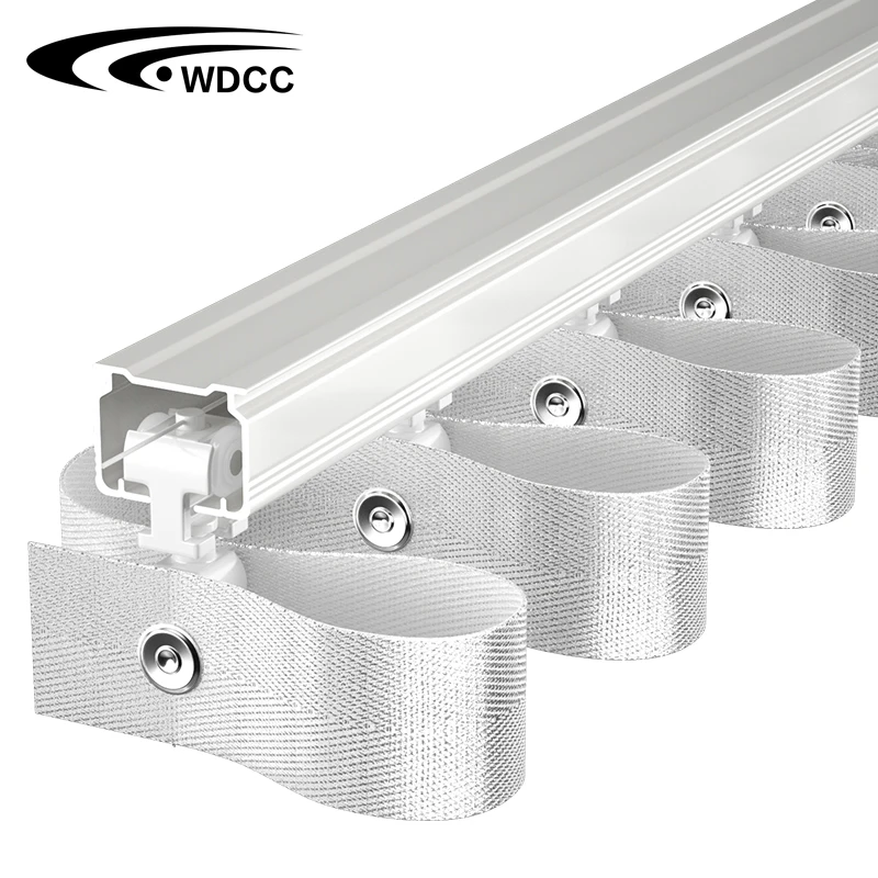 Industrial Ceiling S Wave Track Curtains Single Metal Curtain Rail ...