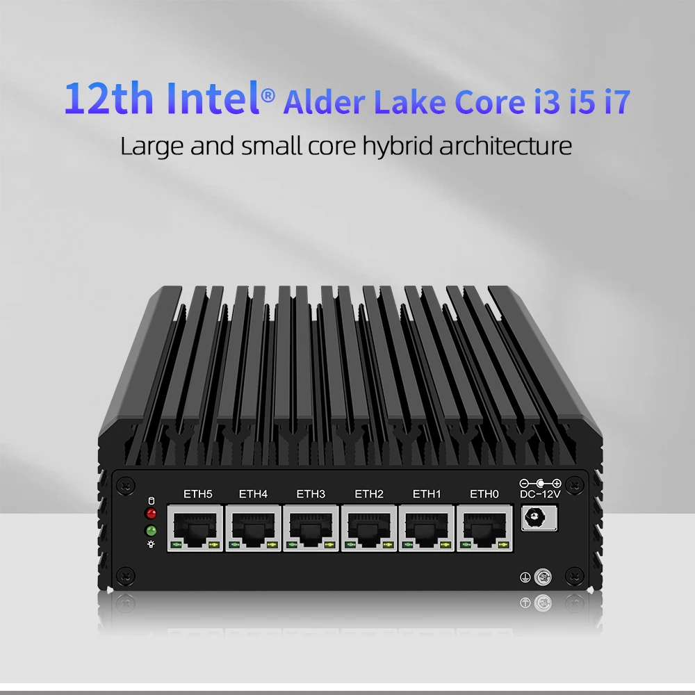 6x2.5gbe Intel I226v Core I7 1265u I5 1235u I3 1215u Firewall Appliance ...