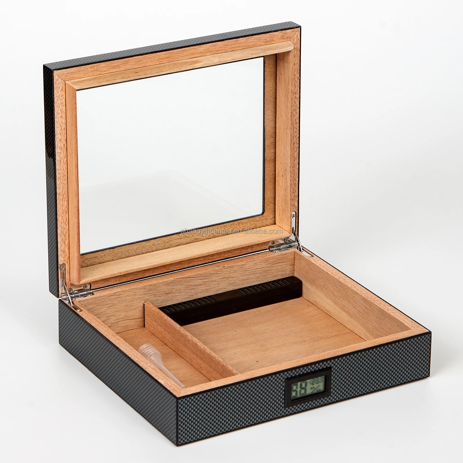 Luxury Cigar Box - Premium Cedar Wood Humidor Gift Set