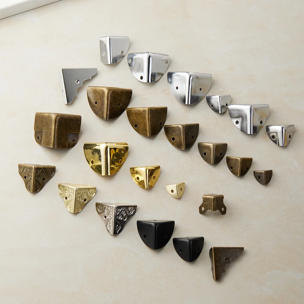 Antique Metal Furniture Corner Guard Wooden Jewelry Box Metal Corner ...