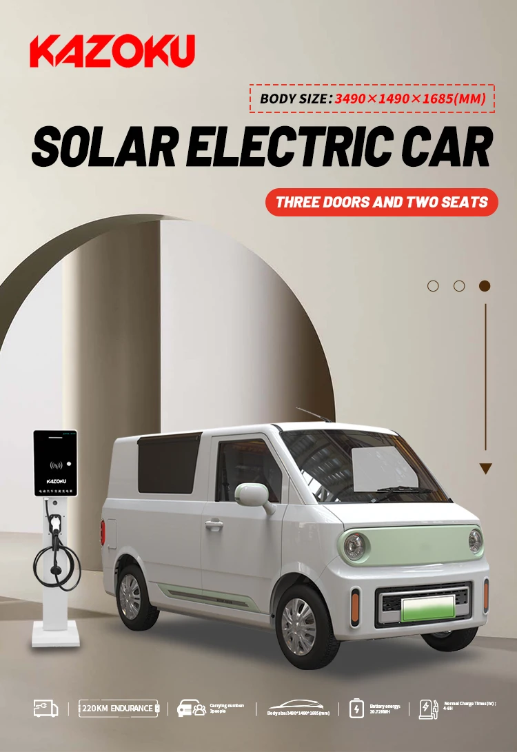 Cheap Bev Enclosed New Energy Mini Van Rechargeable 4 Wheels 2 Seats ...