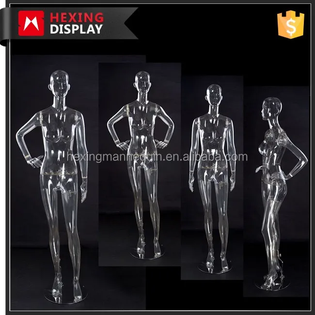 Transparent Full Body Female Mannequin - Perfect for Display