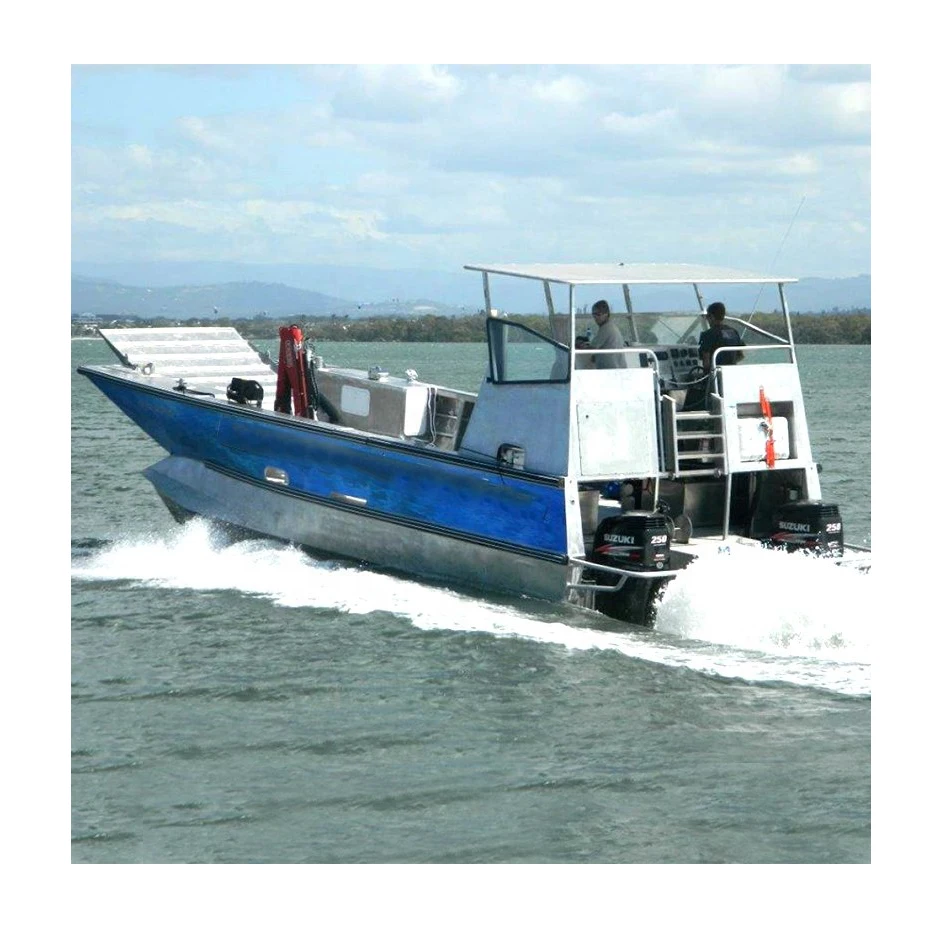 Government use aluminum alloy 5093 landing craft rescue boat for fire ...