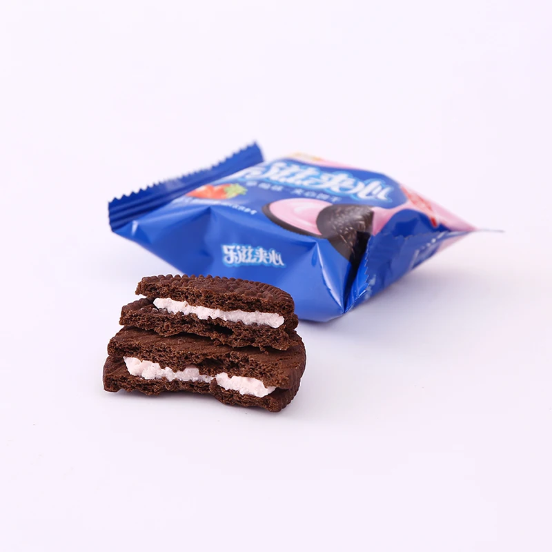 Wholesale Sandwich Strawberry Biscuits Chocolate Sandwich Halal Snacks ...