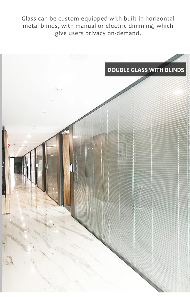 Flexspace 2024 New Full View Frameless Tempered Glass Partition ...