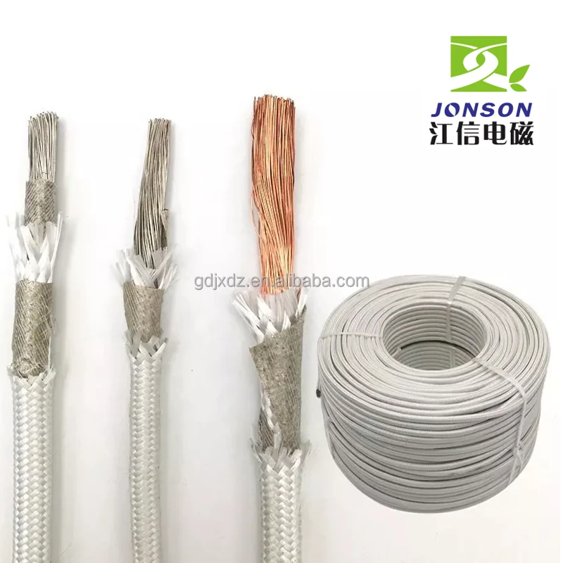 Jonson-Cable trenzado de fibra de vidrio, GN500, revestimiento de Mica, resistente a altas ...
