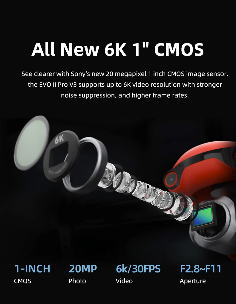 Autel Robotics EVO 2 Pro V3 - 6K HD Drones with Smart Control