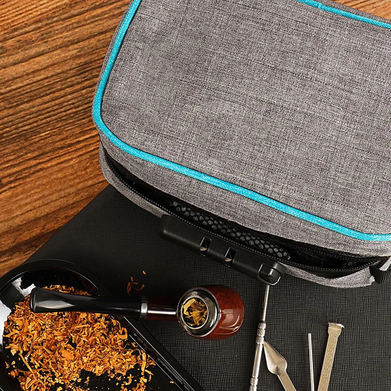 Tobacco Pipe Pouch Bag File Organizer Case Container Medicine Lock Box ...